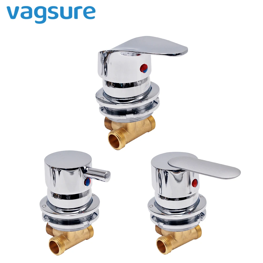 One-Way-Output-Cold-and-Hot-Water-Mixer-Screw-Thread-Brass-Shower ...
