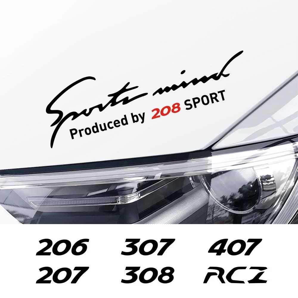 Car Lamp Eyebrow Racing Stickers For Peugeot 107 206 207 208 301 306 ...