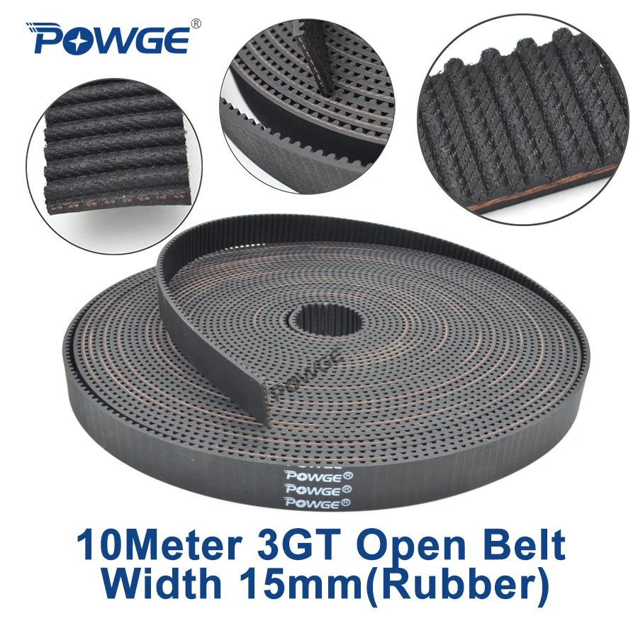 POWGE 10meters GT 3MGT 3GT Open Synchronous Timing belt 3GT 15 Width ...