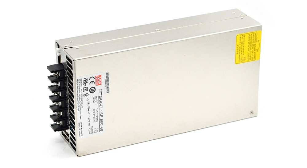 MeanWell Switch Power Supply SE-600-48 600w 48v 12.5A for CO2 Laser M ...