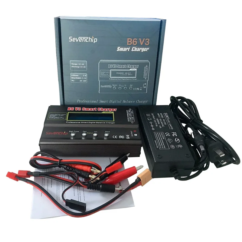 IMAX B6 V3 Digital RC Lipo NiMh Battery Balance Charger+AC POWER 12v 5A ...