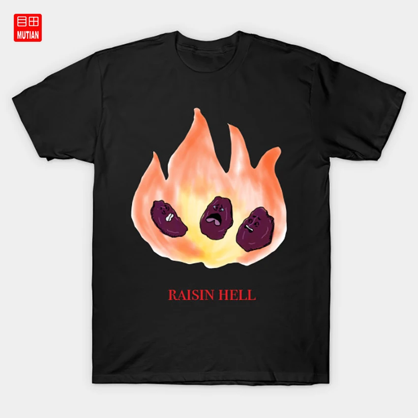 raisin hell T Shirt Joke Raising Hell Pun|Camisetas| - AliExpress