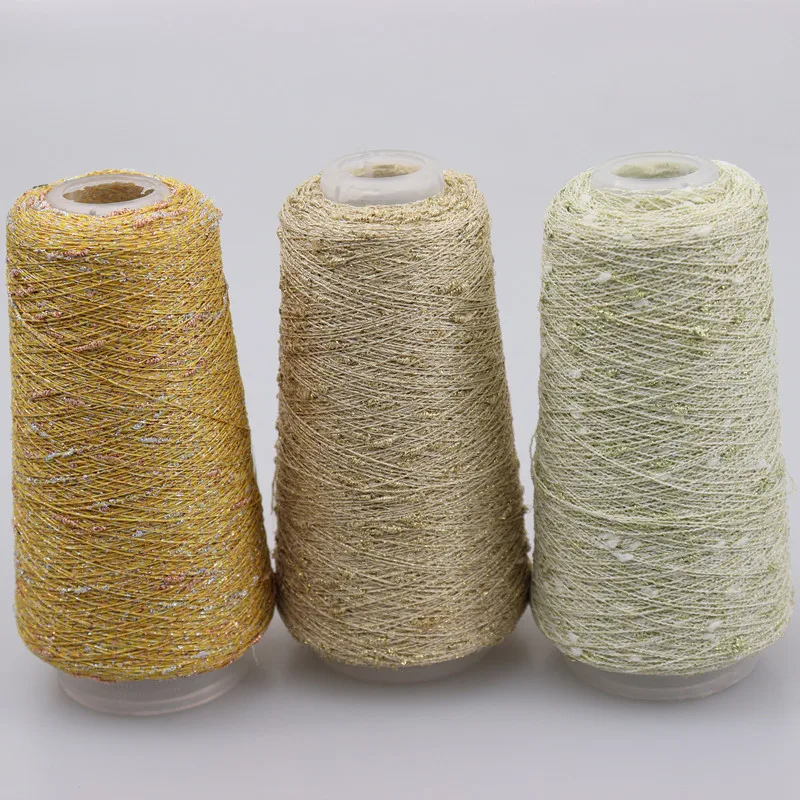 LAINE A TRICOTER,36--Bobine de gouttes'eau, 55 couleurs, fil fin or ...