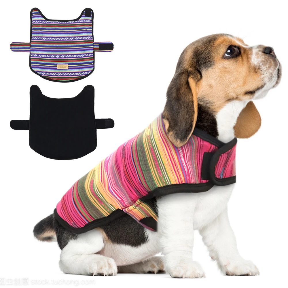 Bohemian Dog Clothes Vest Colorful Dogs Cloak Coat Soft Pet Padded ...