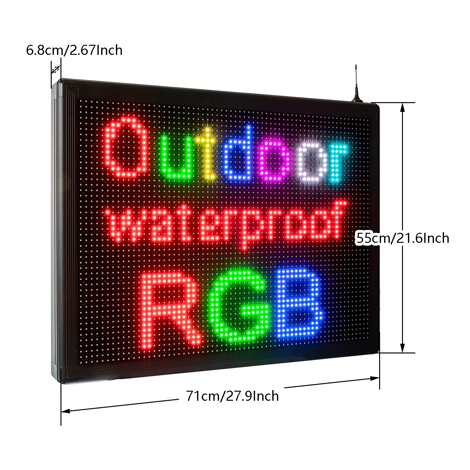 Backlit Outdoor Cross