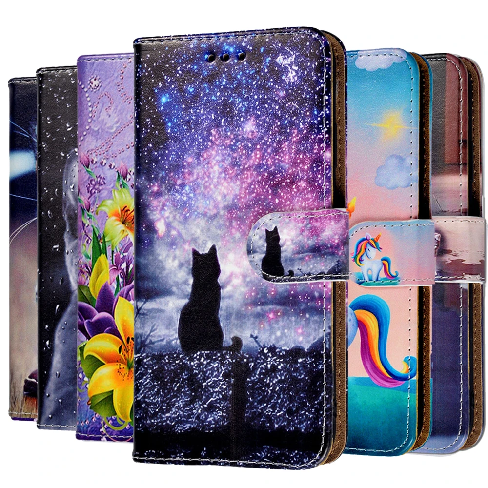 For Tcl 30 Case Tcl T676k T676j Case Print Flip Wallet Cover Protective ...