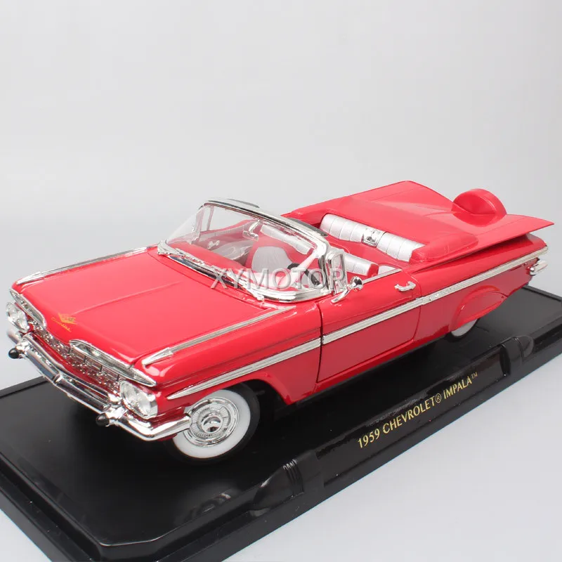 1/18 1959 For Chevrolet IMPALA Road Signature Diecast Model Car Toys ...