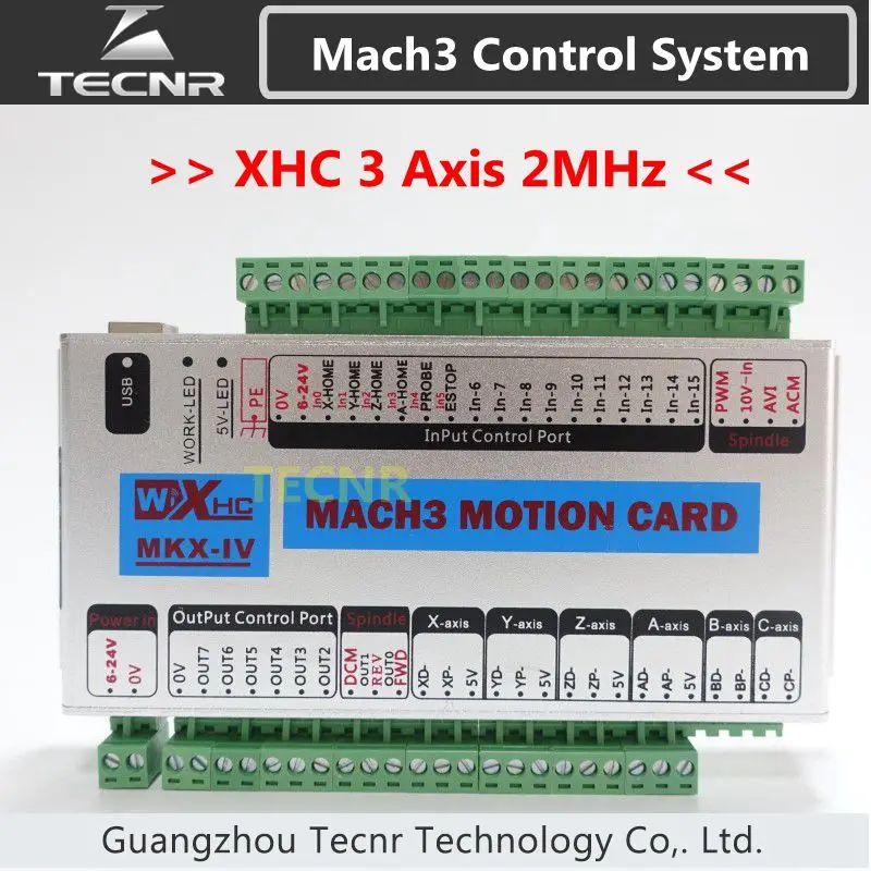 XHC MKX IV Mach3 breakout board 3 4 6 axis USB motion control card 2MHz support windows 7,10 ...