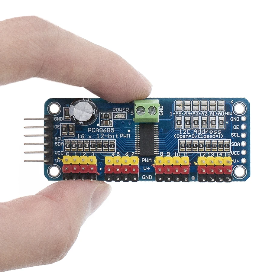 PCA9685PW 16 채널 12 비트 PWM/서보 Driver I2C 인터페이스 PCA9685 모듈 Raspberry pi ...