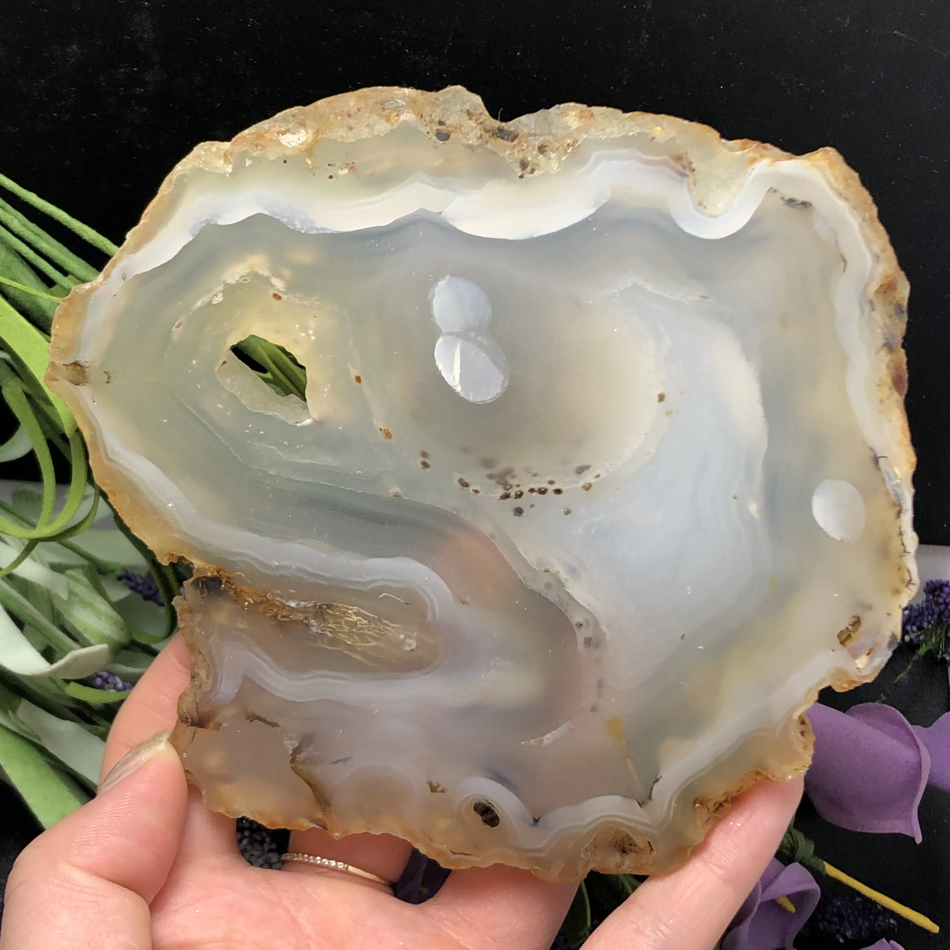Rare!! Natural jade irregular agate piece, meditation to cure household ...