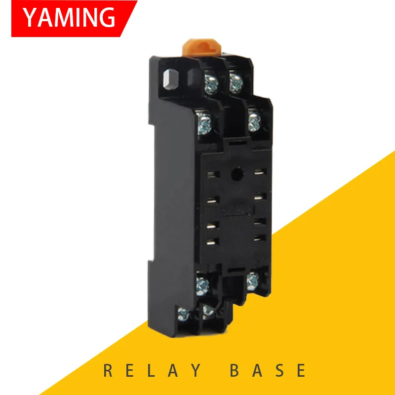 P56 8 Pin Terminal Relay Socket Base Black for PYF08A / HH52P / MY2NJ ...