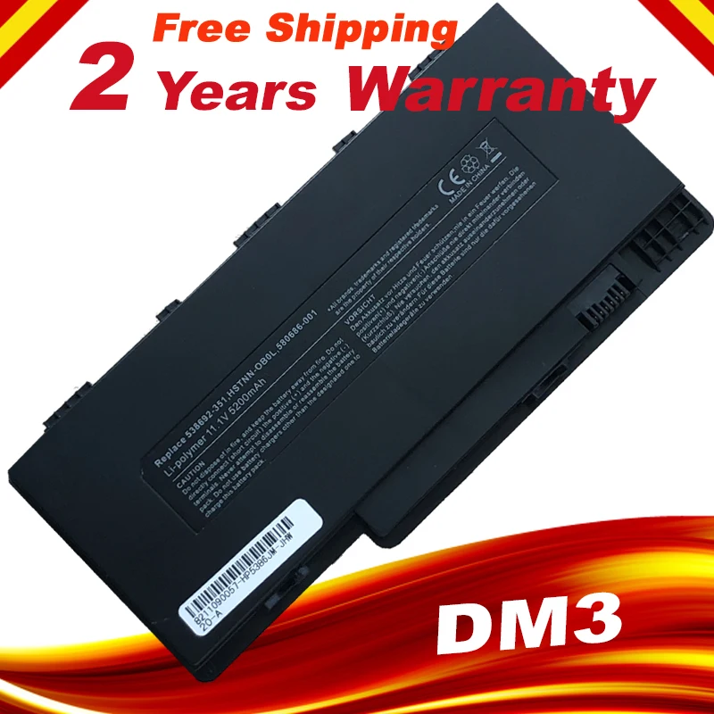 Laptop Battery For Hp Pavilion Dm3, Dm3-1000, Dm3-1100 Hstnn-db0l ...
