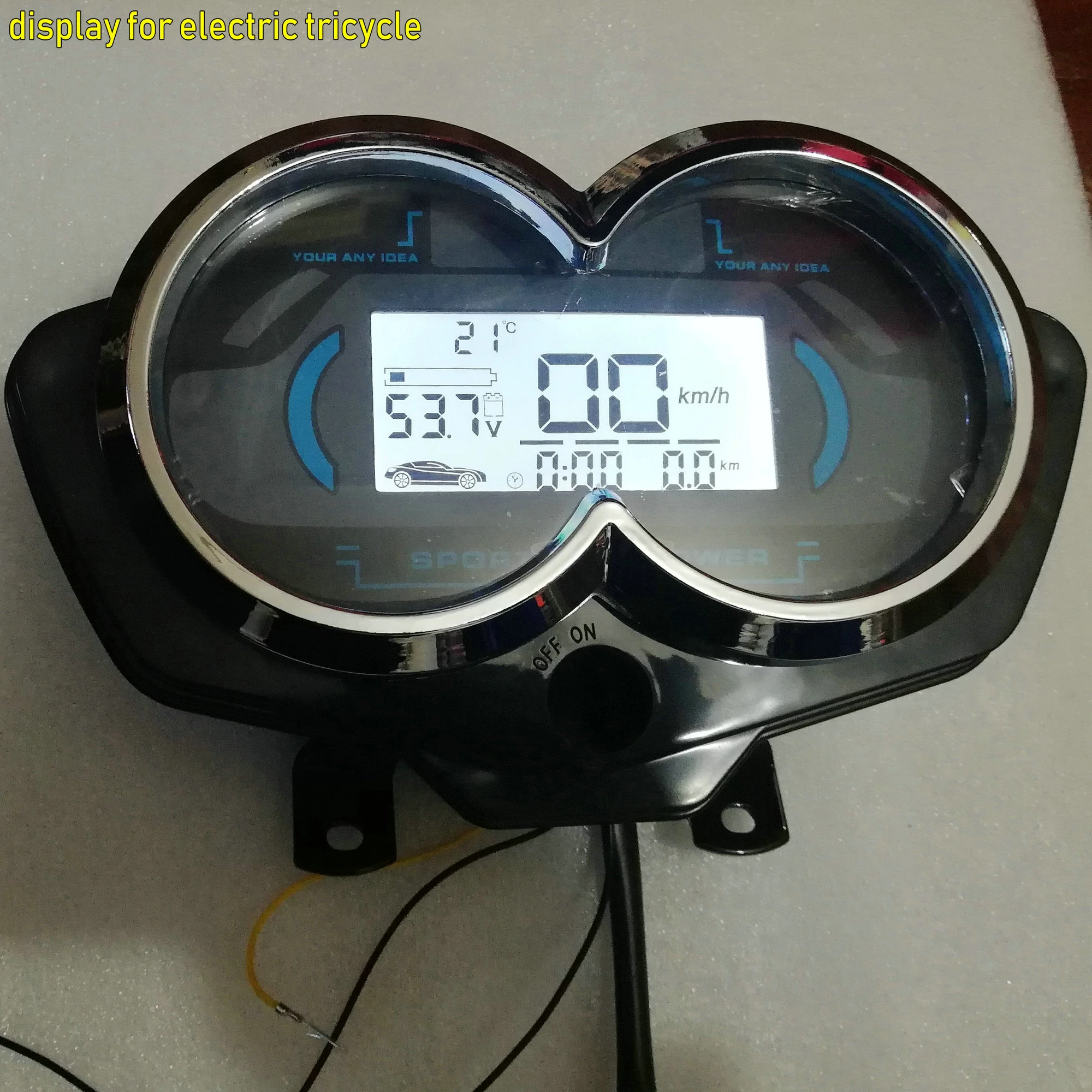 Lcd Display SpeedoMeter Dashboard For Electric Scooter Rricycle With ...