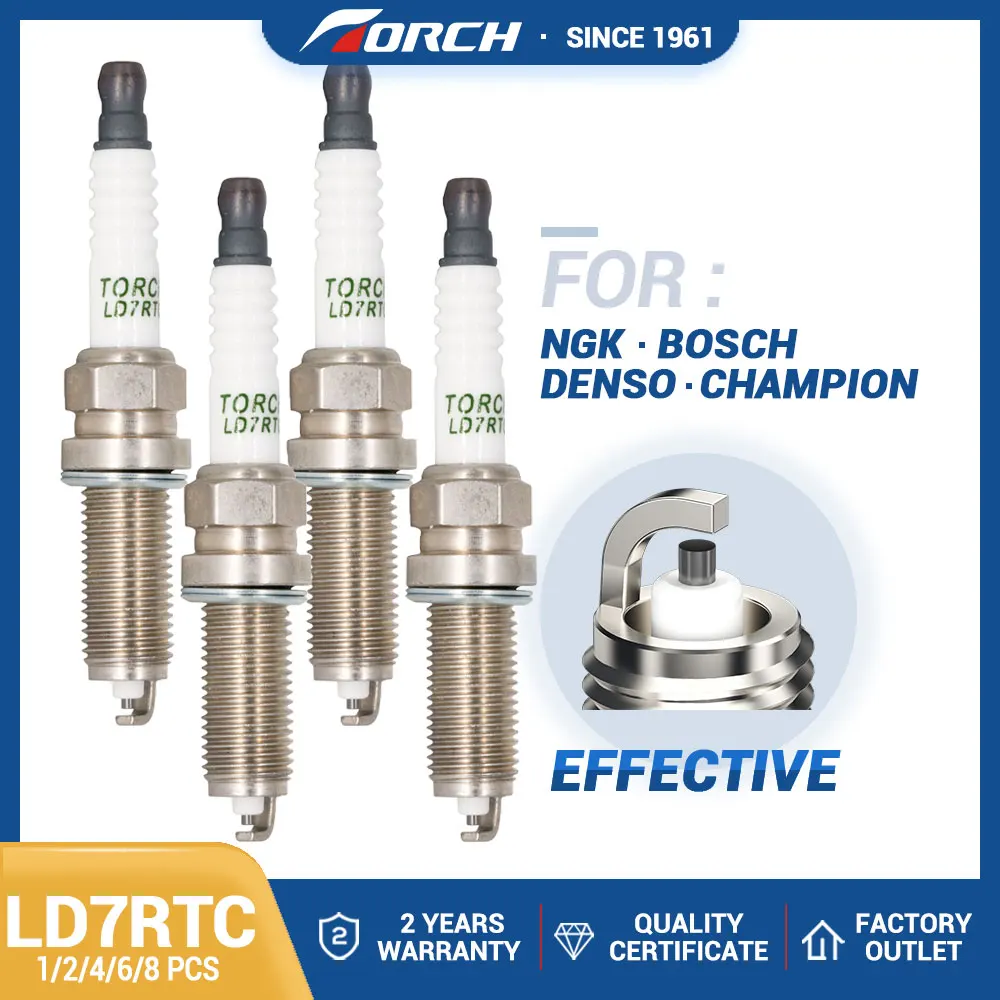 1-8pcs China Original Torch Ld7rtc Resistor Candles Replace For Spark ...