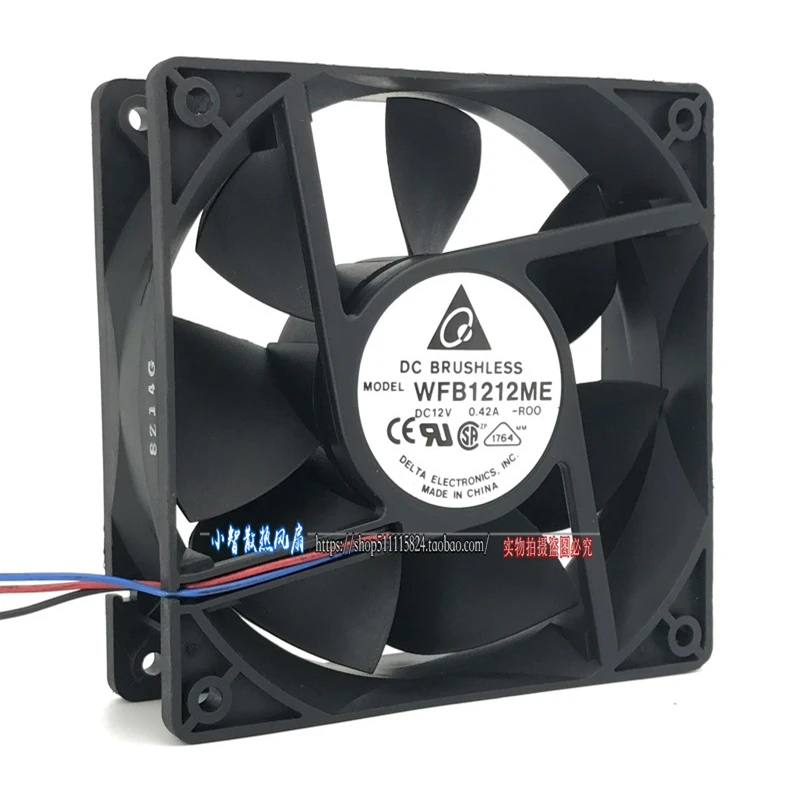 Original WFB1212ME 12V 0.42A gale volume chassis power ball cooling fan ...