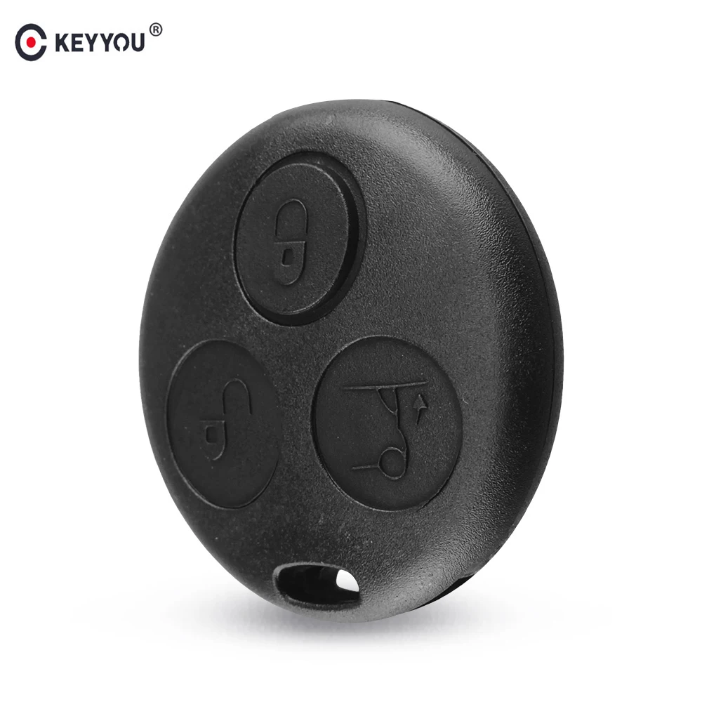 Keyyou capa de chave para benz smart fortwo e mercedes benz, 3 botões ...