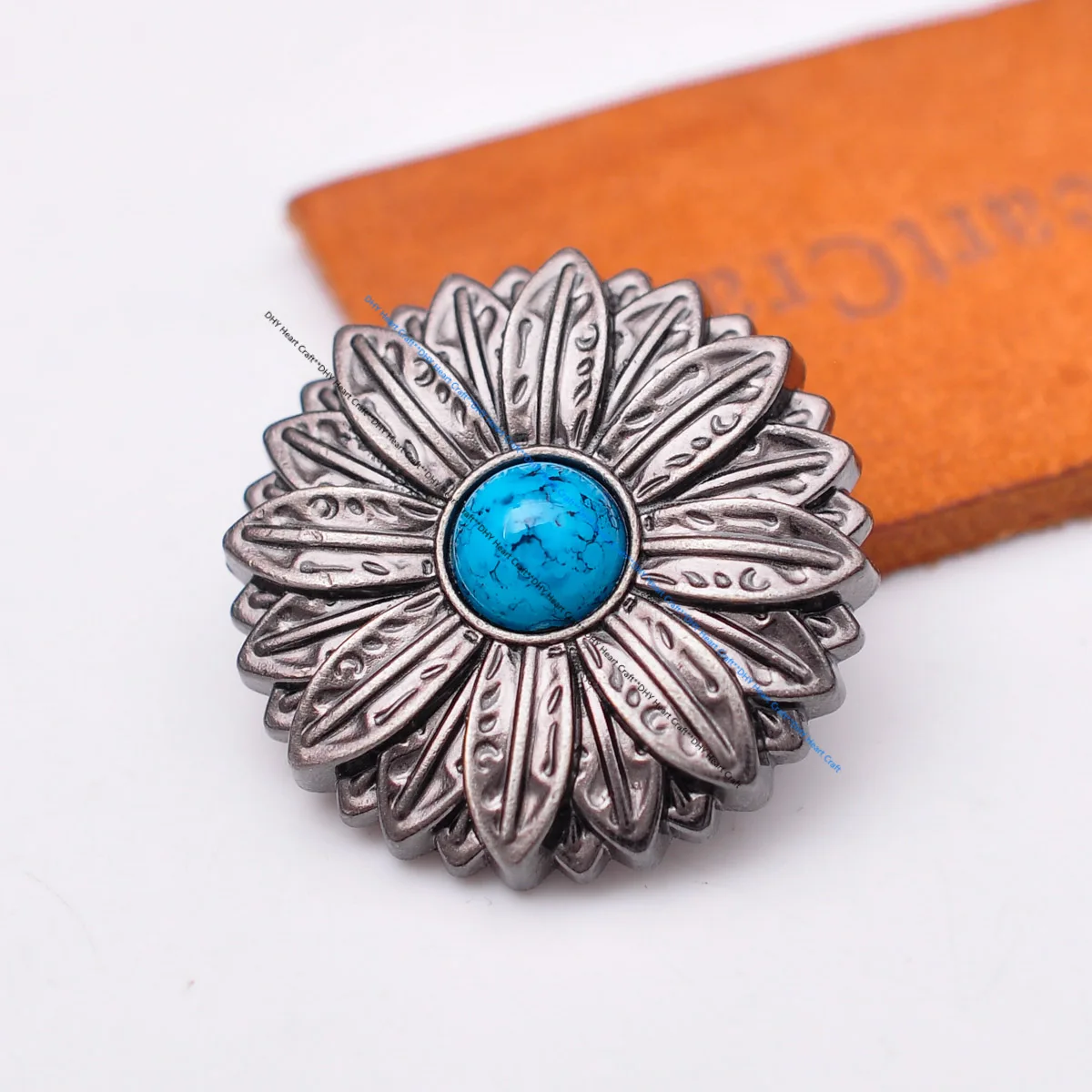 Western Turquoise Conchos | Conchos Jewelry Turquoise | Metal Conchos ...