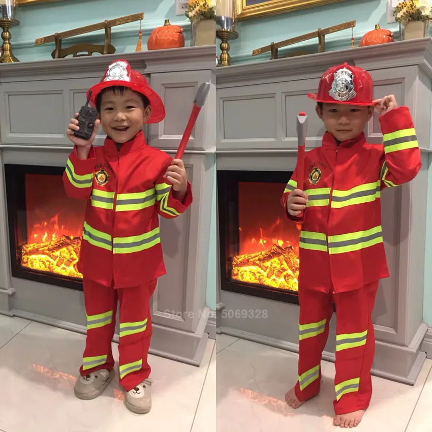 Fireman-Sam-Kids-Halloween-Christmas-Cosplay-Costumes-For-Girls-Boy ...