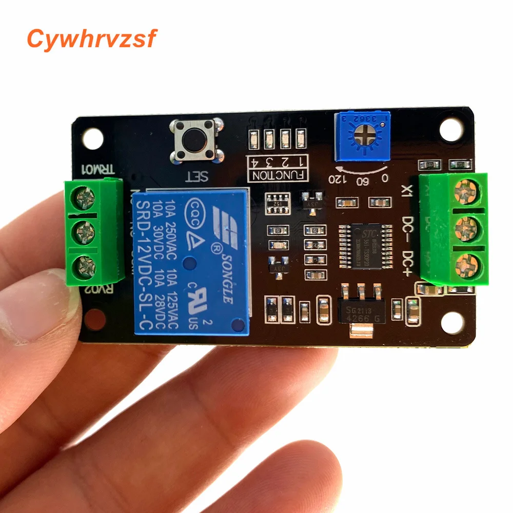 TRM01 Delay Timer Relay Multi functional Delay Time Relay Self locking Relay Delay Trigger Delay ...