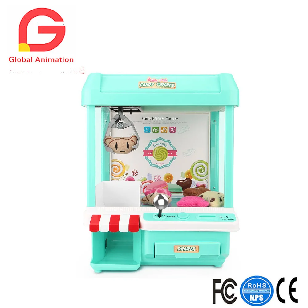 Candy Claw Machine Toys Mini Arcade Game Coin Cabinet B Vga - AliExpress