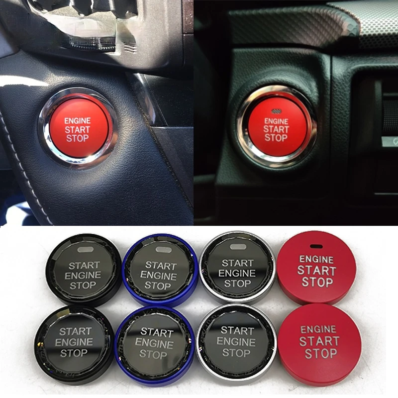 Car Interior Accessories Start Stop Engine Ignition Cover Auto Button ...