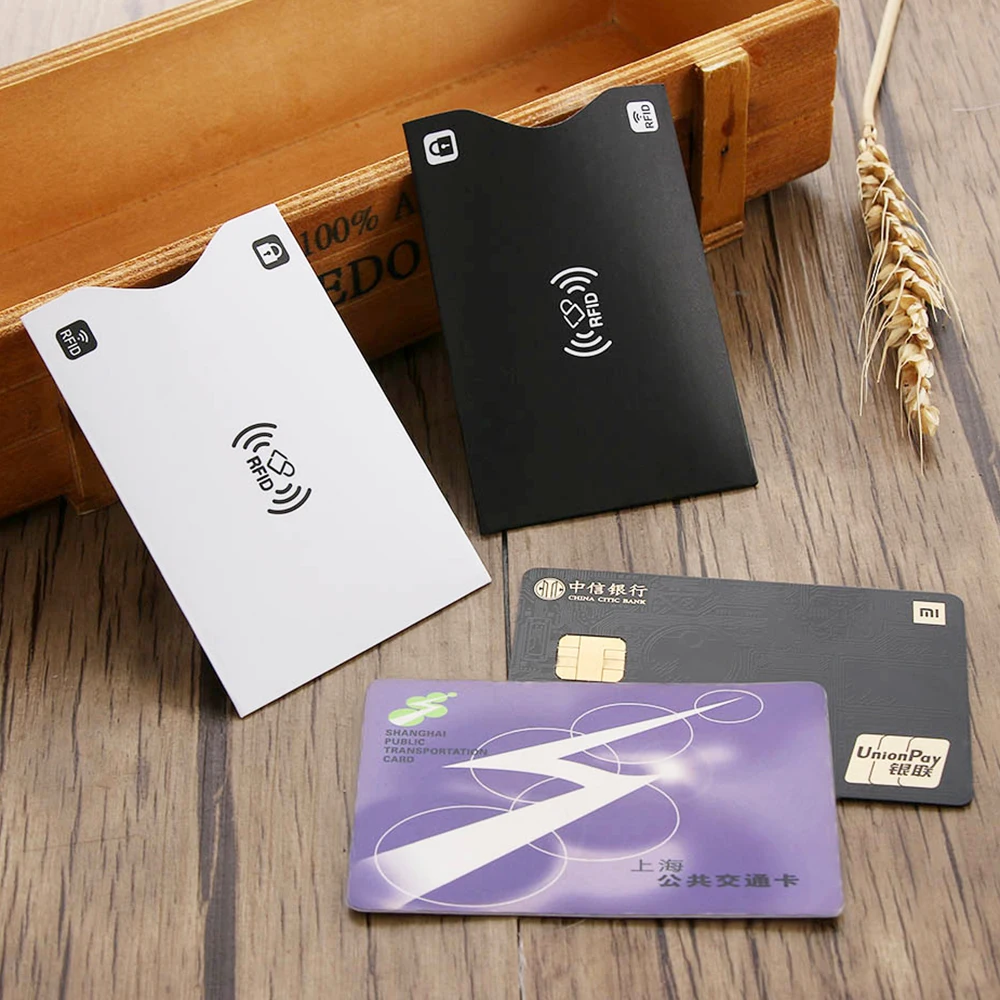 2Pcs-RFID-Card-Holder-Blocking-Bank-Anti-thief-Wallet-Protect-Case ...