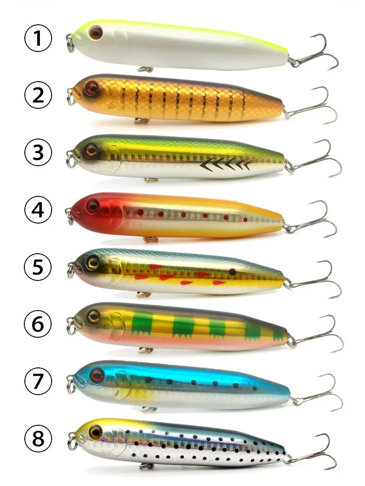 WATERBOY Fat Dog Walking Pencil Swim Bait 10cm19g Floating Topwater ...