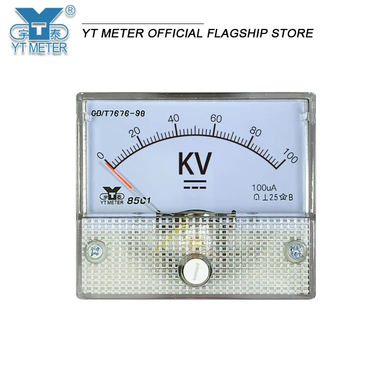 85c1 DC high voltage voltmeter 5kV 10kV 20kV 50kV 100kV pointer ...