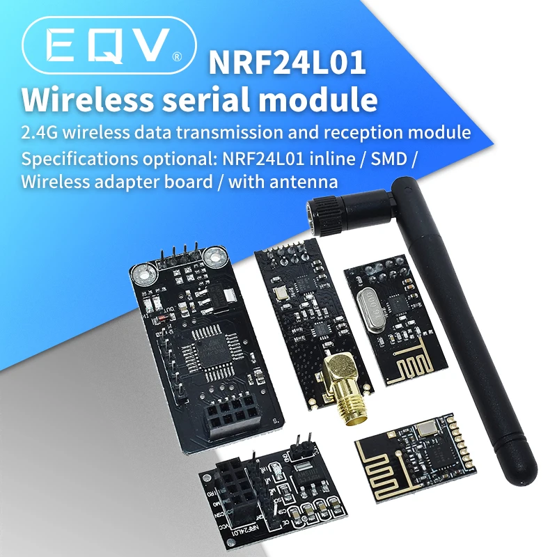 NRF24L01-2-4G-wireless-data-transmission-module-2-4GHz-NRF24L01-upgrade-version-NRF24L01-PA-LNA ...