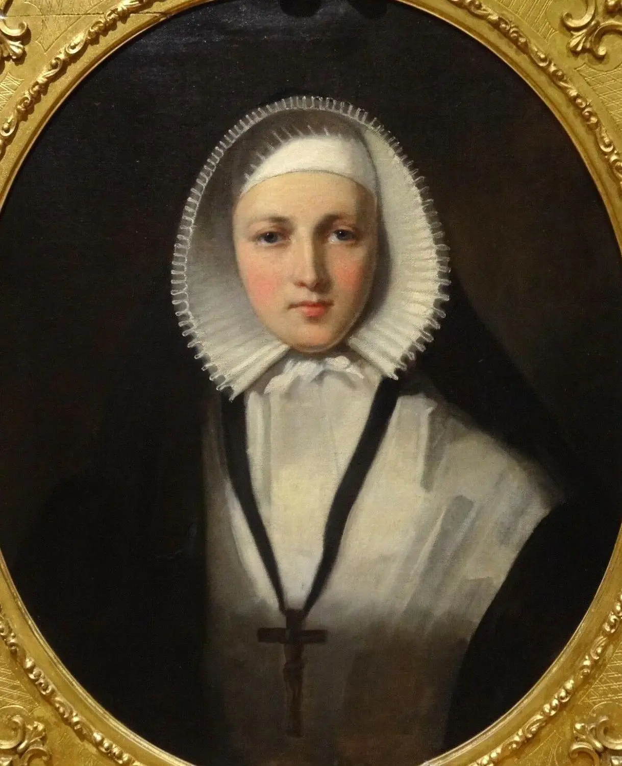 Lienzo pintado a mano de 100% de pintor antiguo: un hermoso retrato de ...