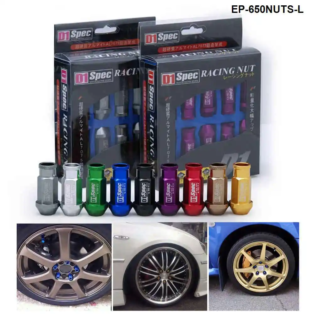 D1spec Jdm Billet Aluminium Wheel Racing Lug Nuts M12x1.25 / M12x1.5 ...