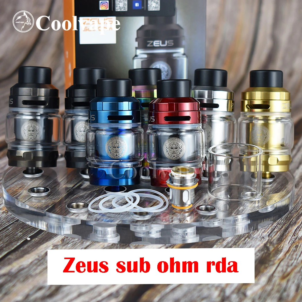 Vape Tank Zeus Single Coil | Tank Vape Zeus Dual | Vape Atomizer Rta Zeus - 2ml/5ml - Aliexpress