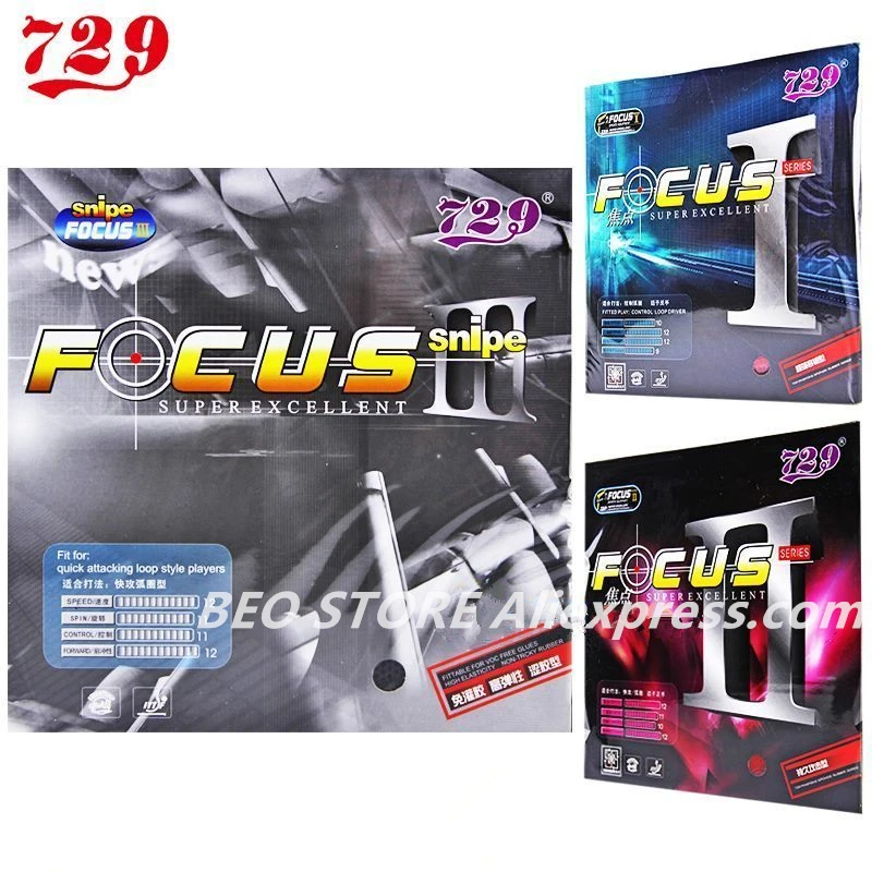 Friendship 729 Focus III 1/2/3 Snipe Table Tennis Rubber Pips In ...