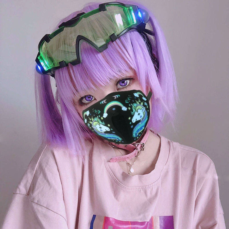 LED-Light-Up-Masquerade-Party-Mask-recarreg-vel-som-ativado-Dia-das ...