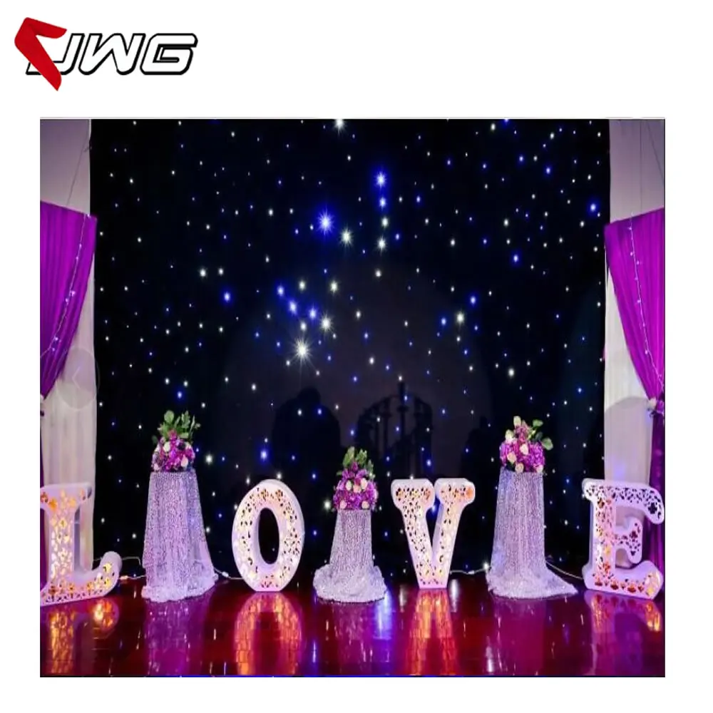 Free Shipping 4m*6m Led Star Cloth Dj Backdrops Led Star Curtain For ...