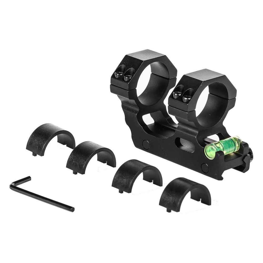 1 inch/30mm Compact Picatinny Scope Mounts One Piece Bubble Level Scope ...