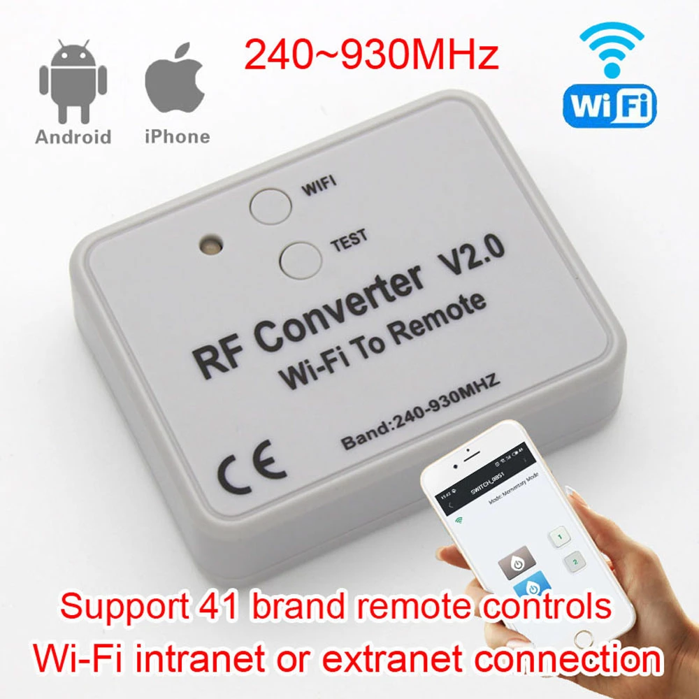 Wifi To Remote Control Rf Converter 315 330 433 868 Mhz Universal Wifi ...
