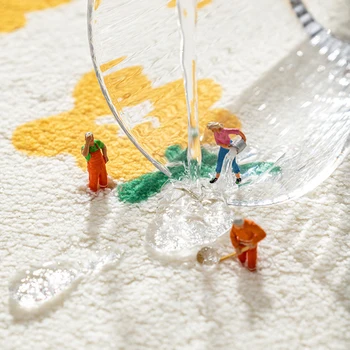 Soft Floor Mats Small Fresh Text Flowers Rugs Home Entrance Carpet ...