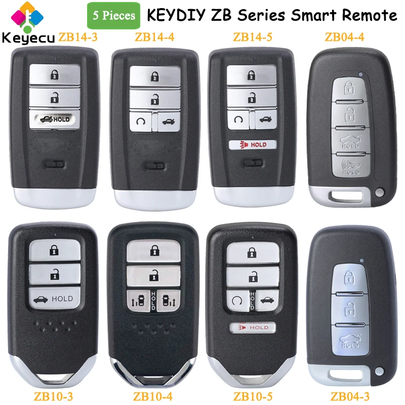 KEYECU-5-Pieces-KEYDIY-KD-ZB-Series-ZB14-ZB04-ZB10-for-Honda-for ...