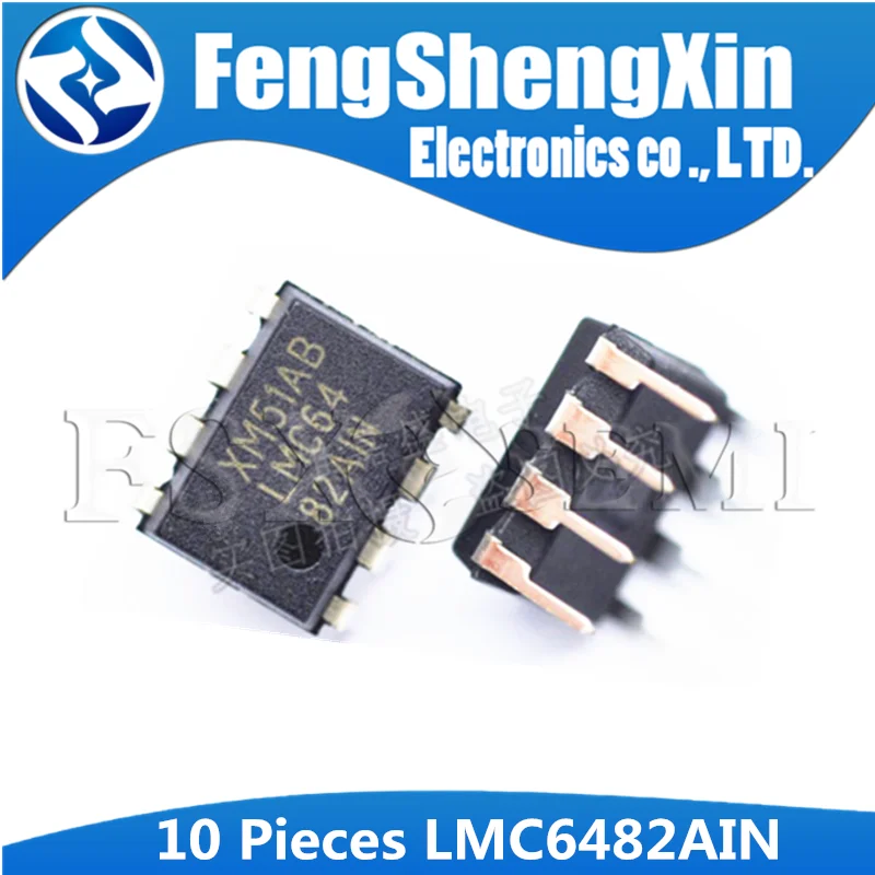 5pcs LMC6482AIN DIP8 LMC6482 DIP 8 LMC64 82AIN DIP CMOS Dual Rail To Rail Input and Output ...
