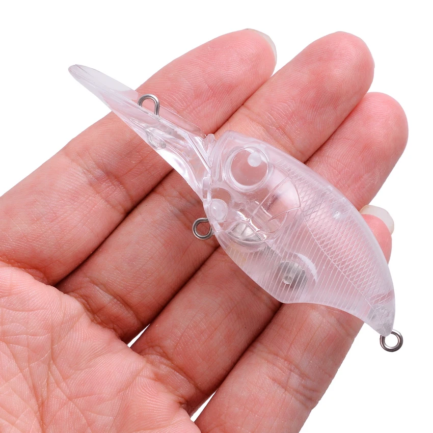 20pcs 9.9g 7.7cm Unpainted Blank Hard Plasitc Lures Ultralight Sea ...