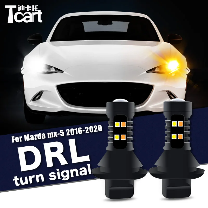 For Mazda Mx5 Mx-5 (nd) 2015 2016 2017 2018 2019 2020 2pcs Led Drl ...