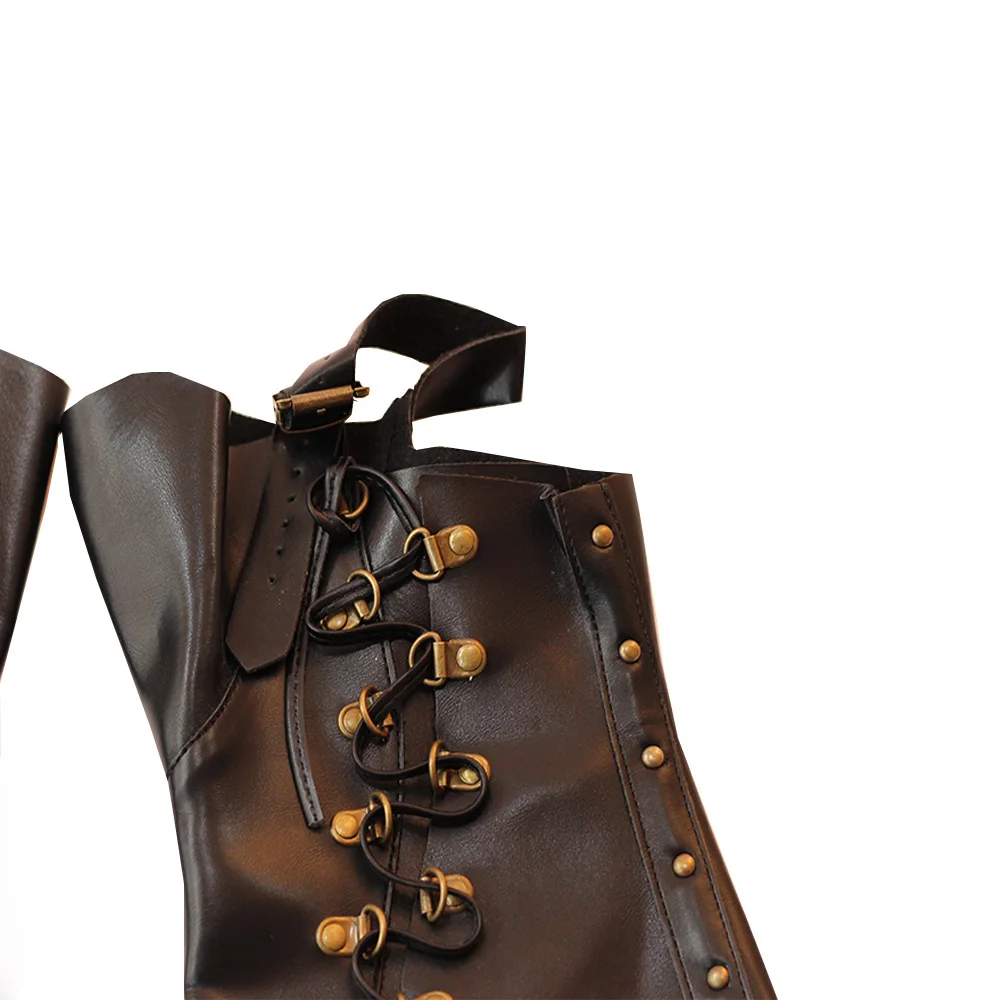 Medieval Viking Armor Half Chaps Leather Gaiter Adult Rider Leg Shin ...