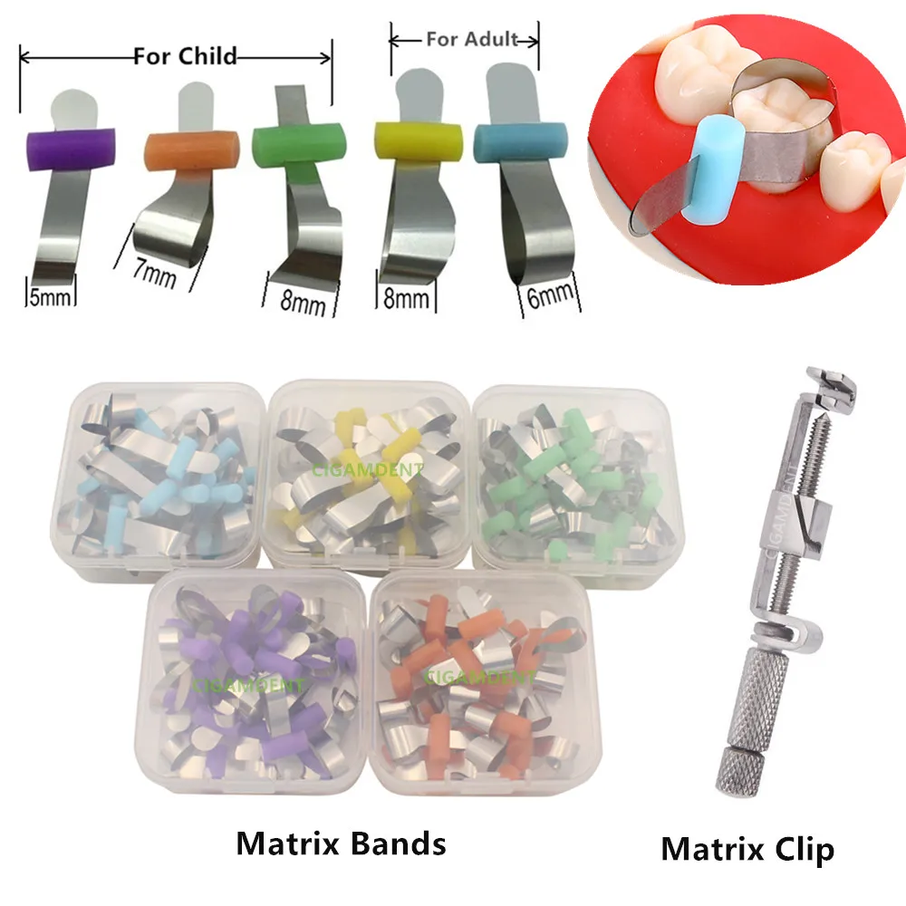 Dental Tofflemire Matrix Bands Ring Clip Retainer Sectional Contoured ...