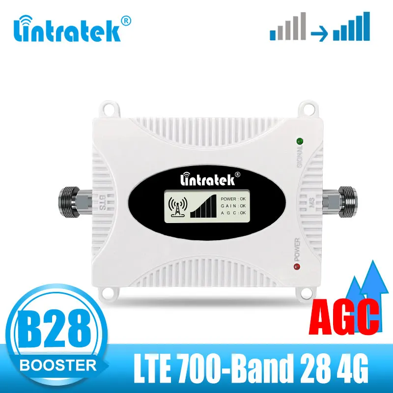 4G LTE B28 신호 부스터 700MHz 휴대 전화 셀룰러 증폭기 리피터 휴대 전화 부스터 AGC 밴드 28 인터넷 너워크 ...