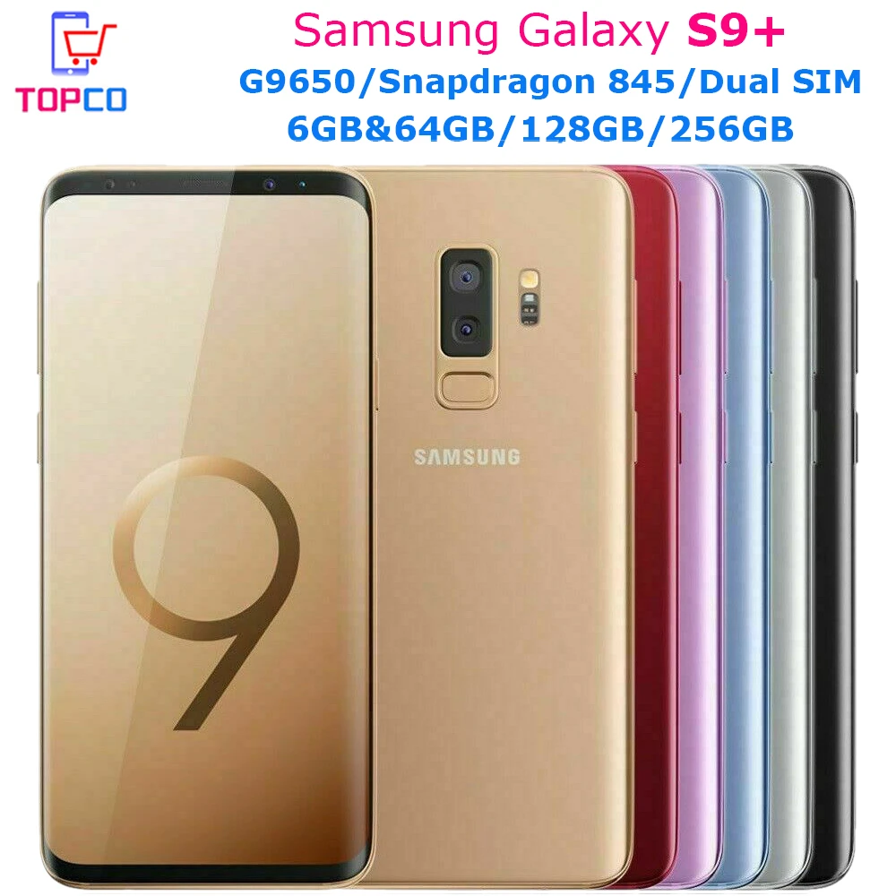 Samsung smartphone Galaxy S9 + G9650 S9 Plus, 64GB/128GB/256GB, Dual Sim, 845 Snapdragon, Octa ...