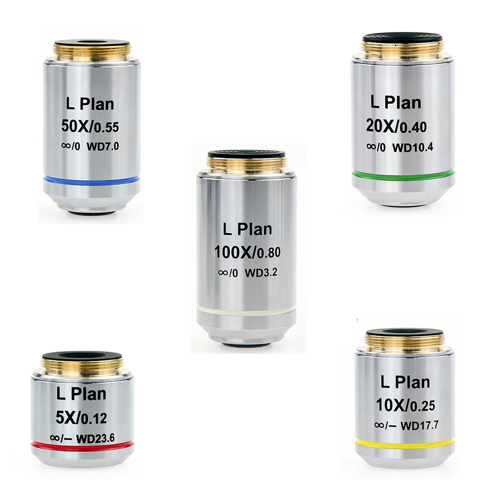 Metallurgical Microscope Infinity Long Working Distance Objective Lens ...