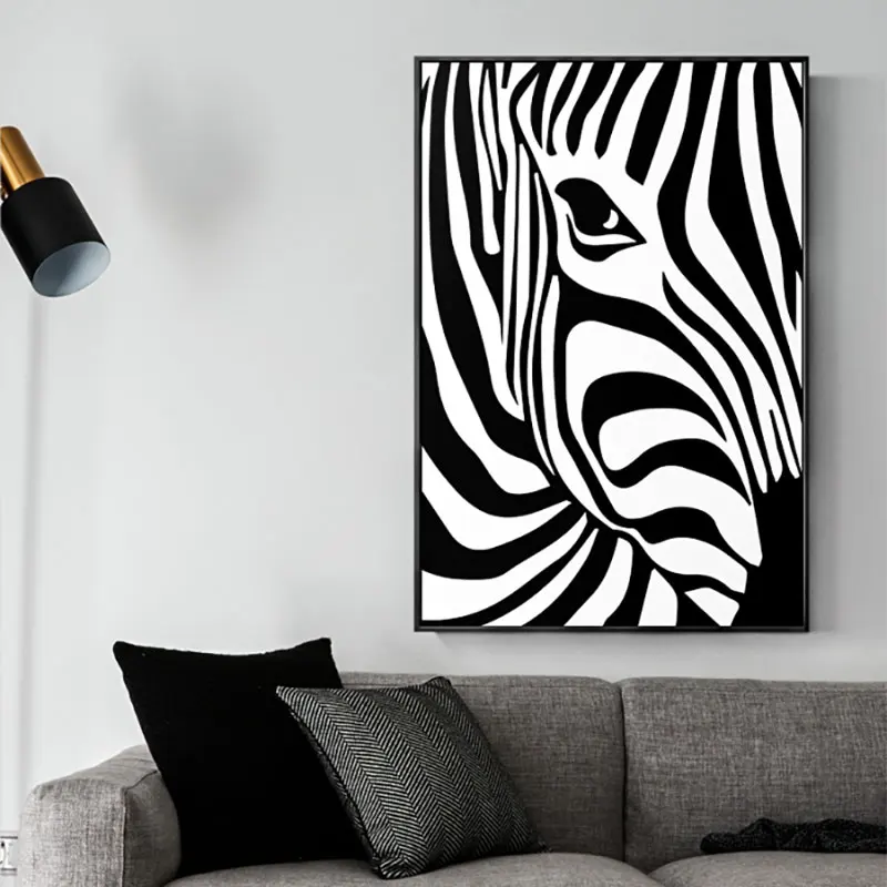 Abstract Zebra Painting