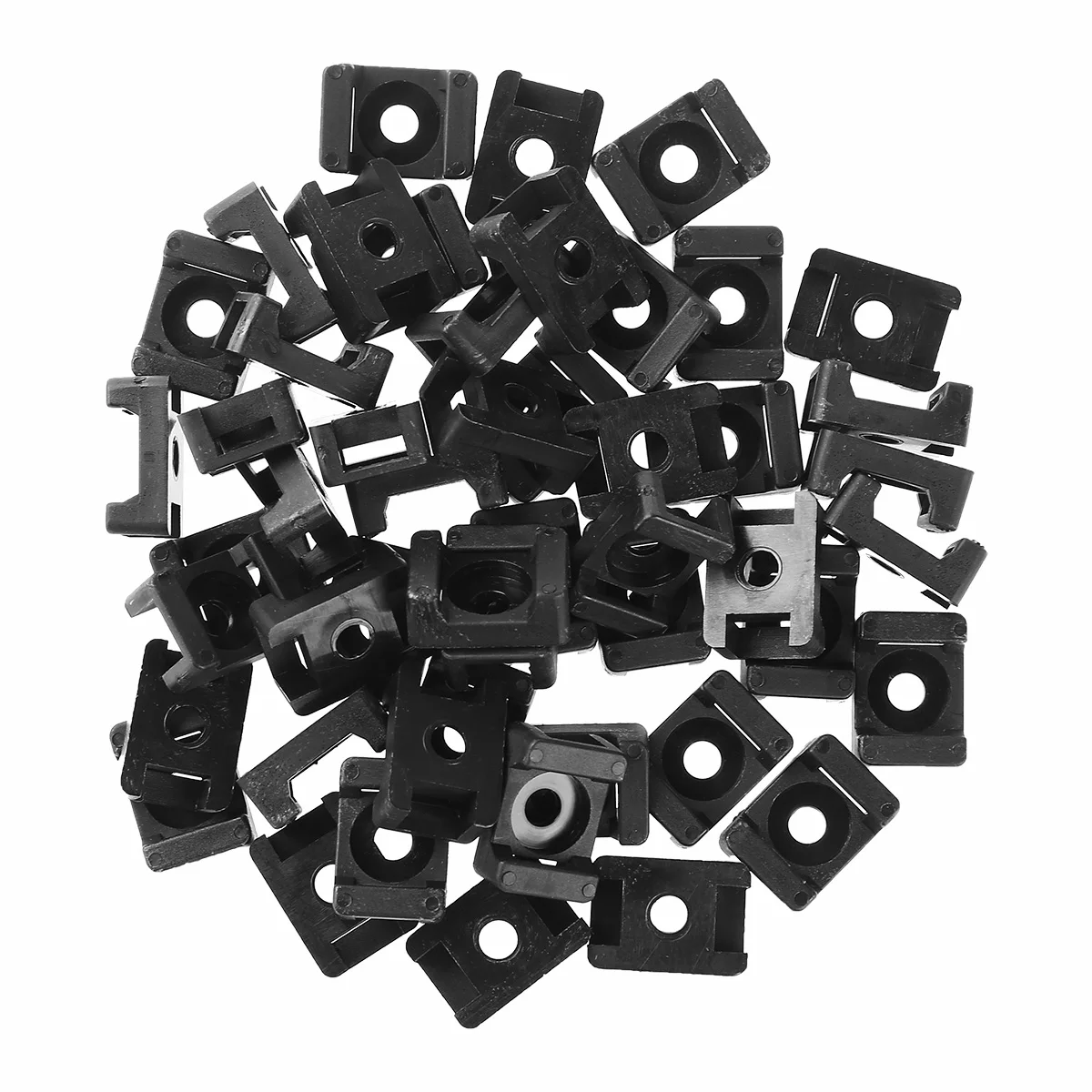 50-Nylon-Screw-Type-Cable-Fixing-Brackets-Set-Home-Office-Cables-Tie ...