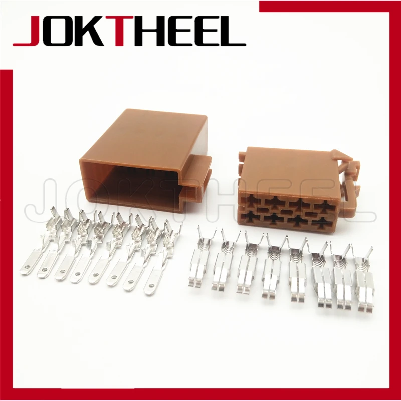 1/5/10/20 sets TE tyco 8 pin 3.5mm male female brown unsealed middle ...